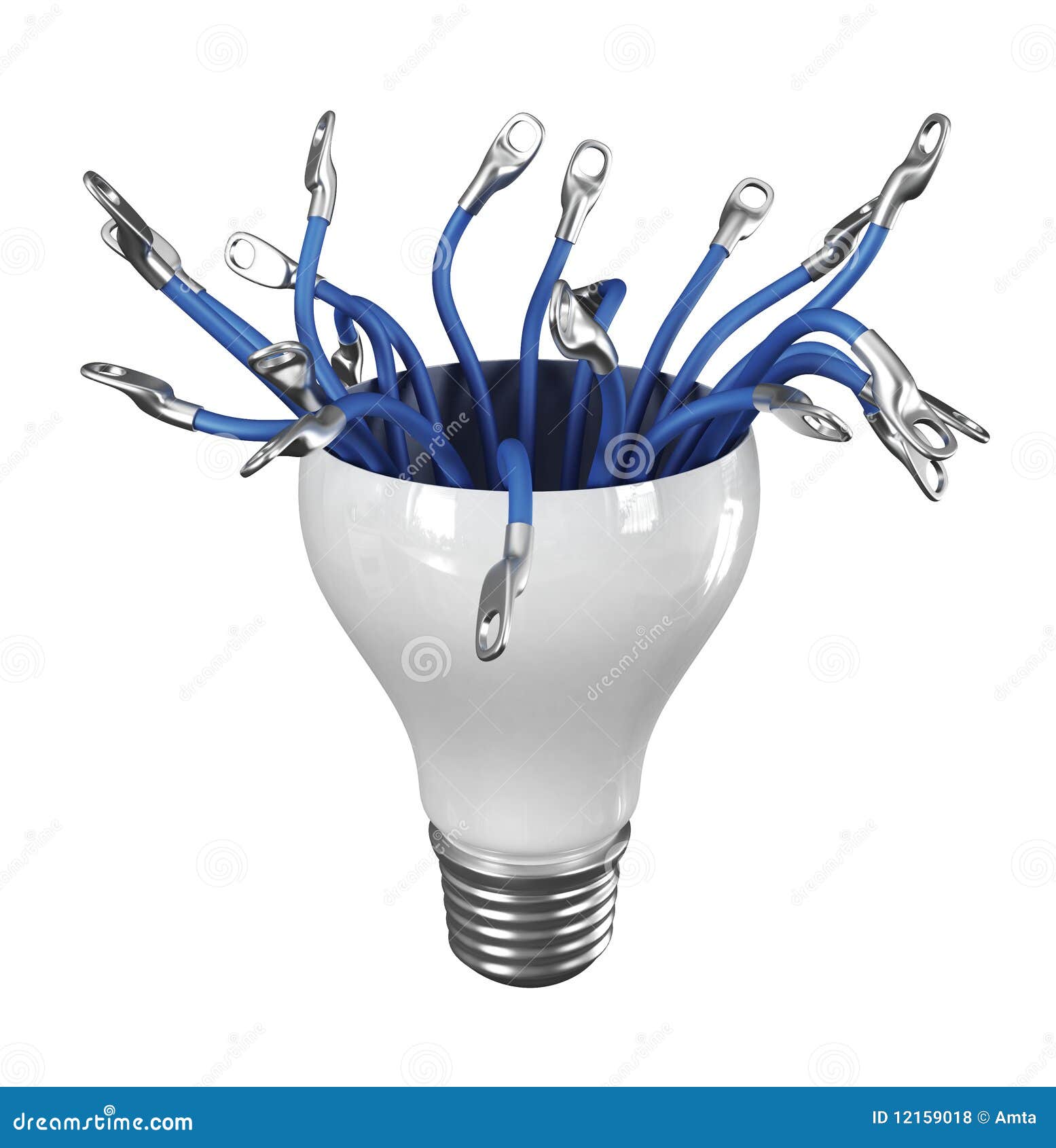 Light with cable stock illustration. Illustration of electricity - 12159018