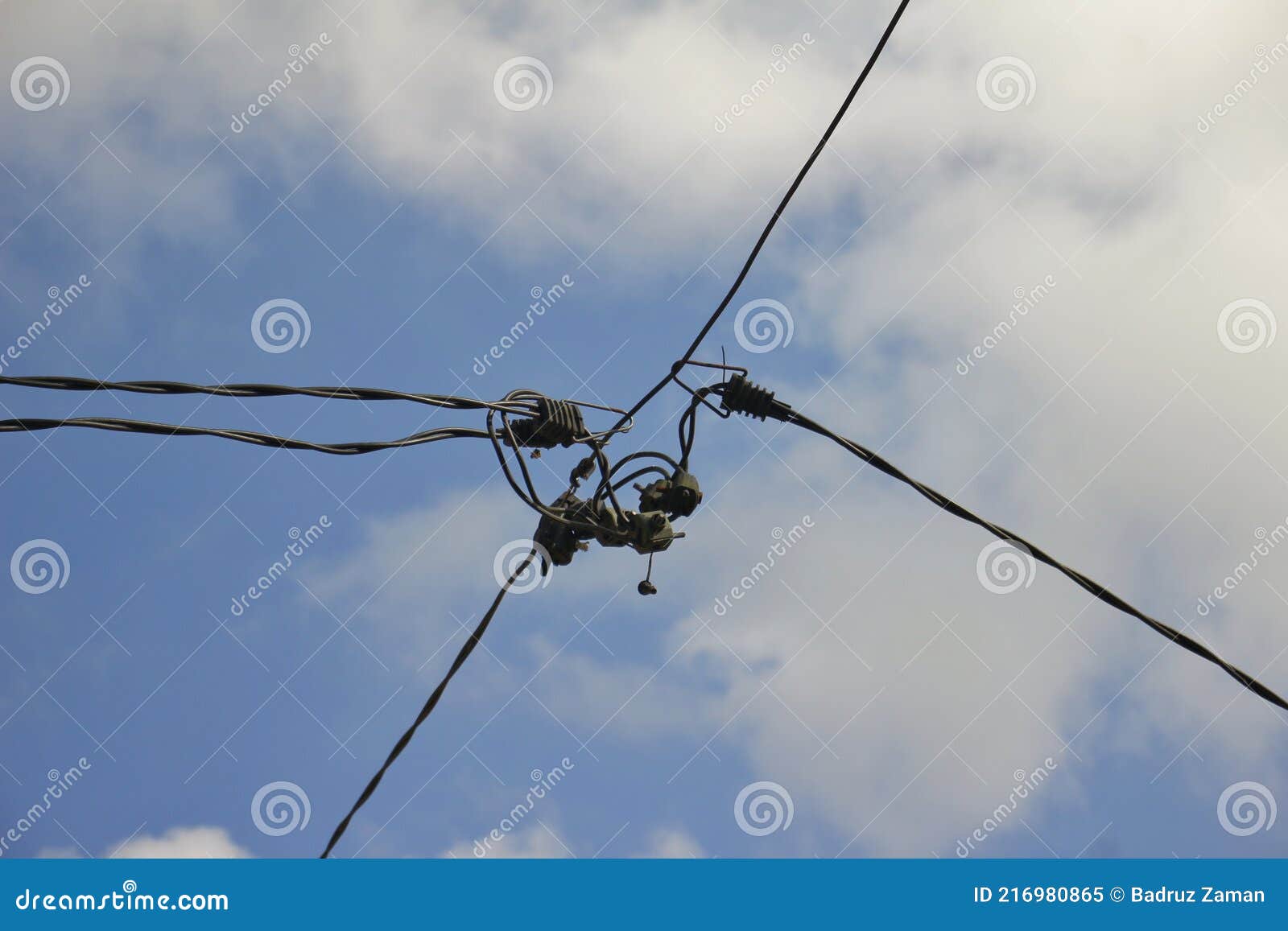 Light Cable Terminals stock image. Image of electricity - 216980865