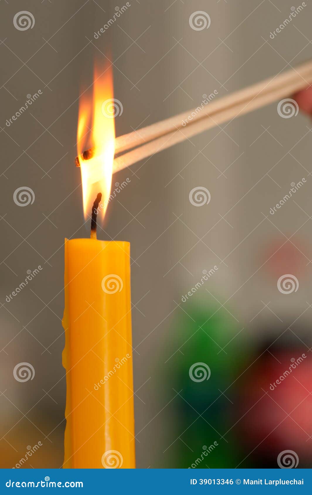 Light Candle is the Ignite of Incense. Stock Photo - Image of incense ...