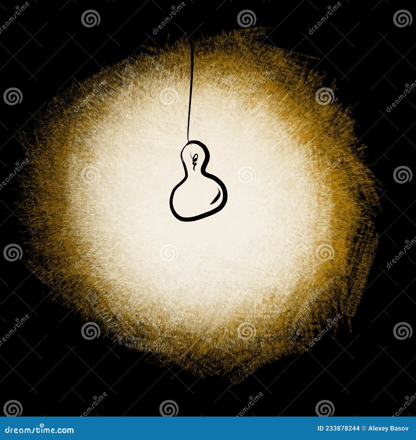 Light Cartoon Art. Light in the Dark Stock Photo - Image of screenshot ...