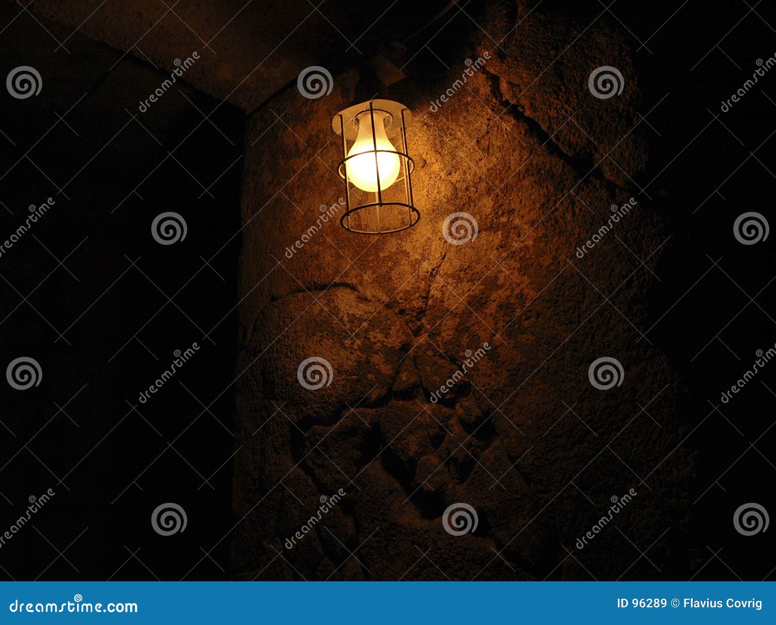 Light on a castle wall stock image. Image of cave, light - 96289