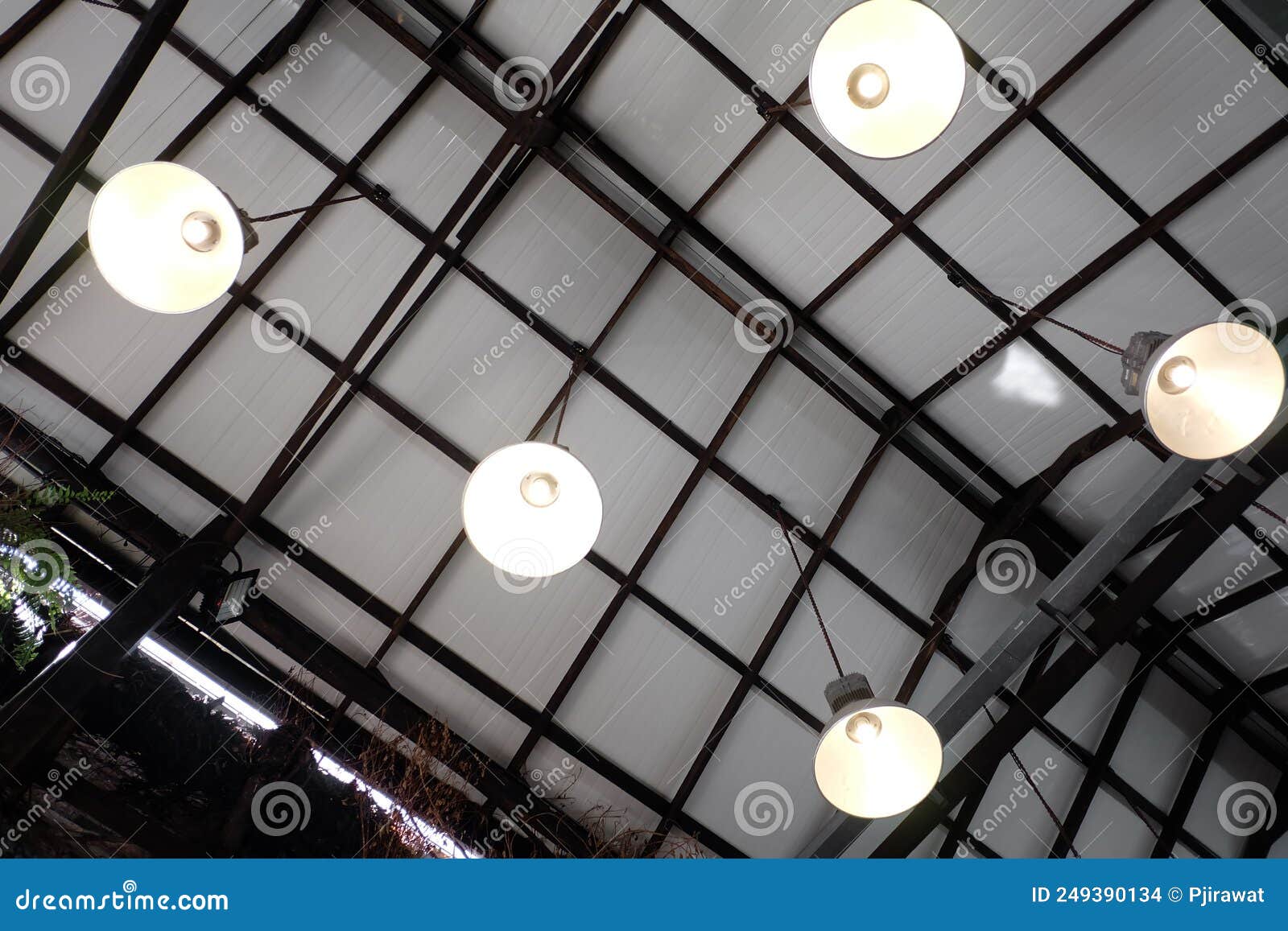 Light ceil lamp of roof stock photo. Image of ceiling - 249390134