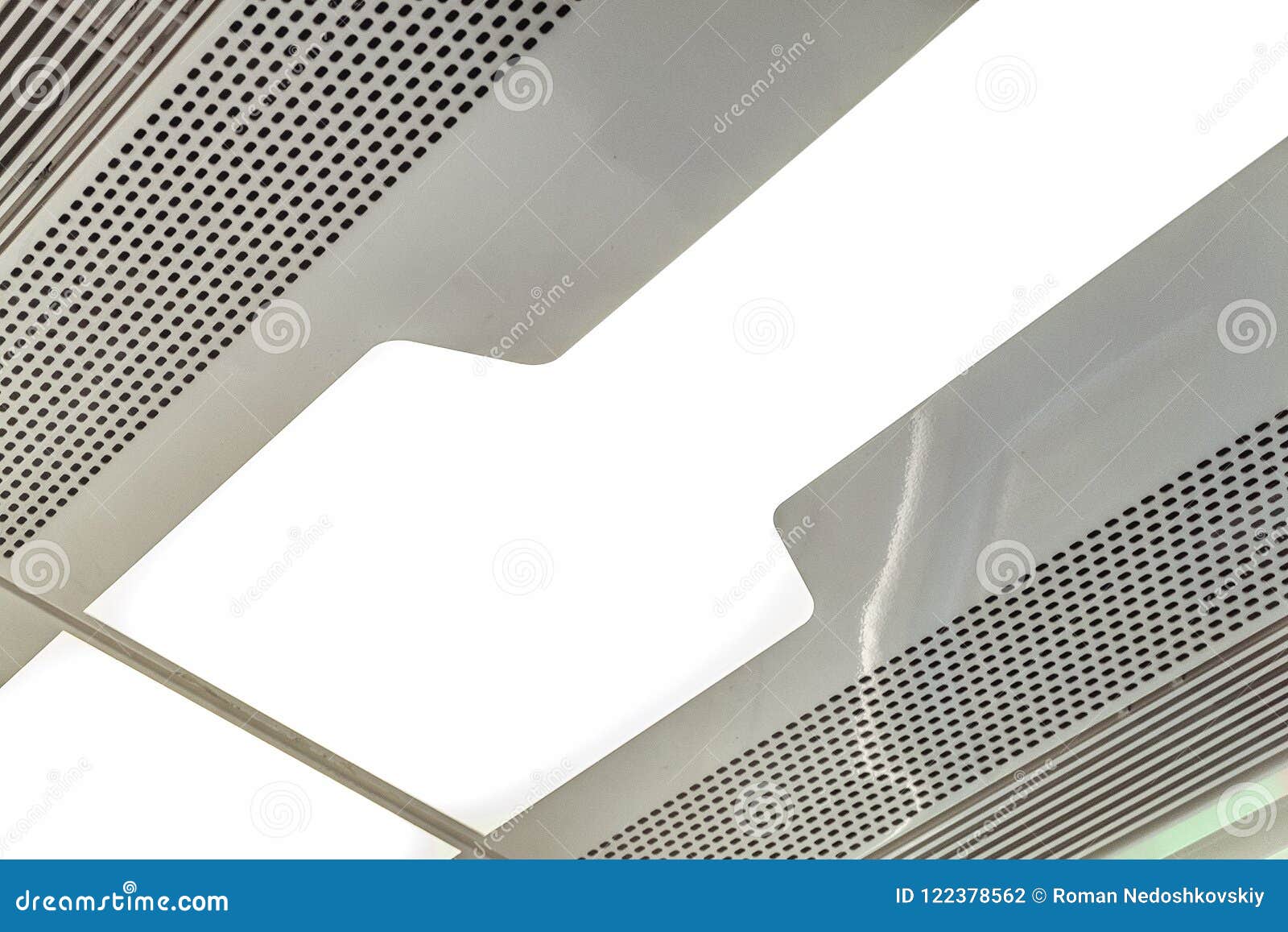 Ceiling Lamps in Modern Subway Train Stock Photo - Image of transport ...