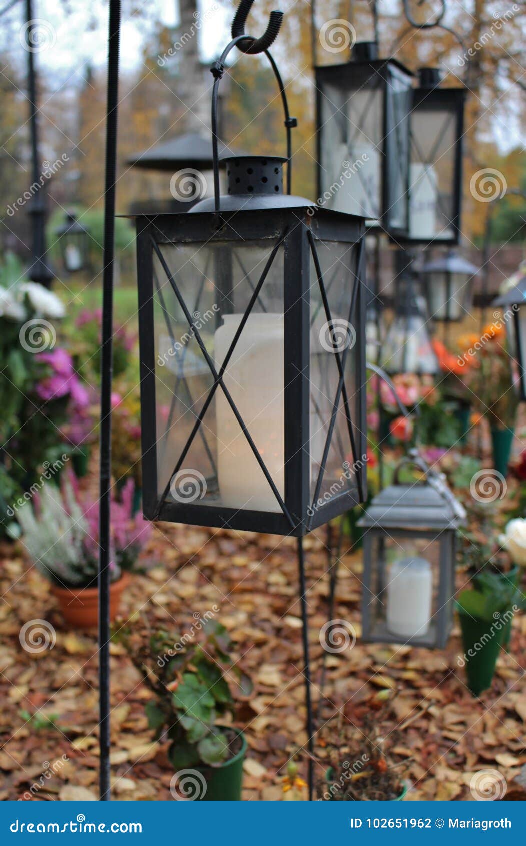 Light at the cemetery stock photo. Image of deaths, decorated - 102651962