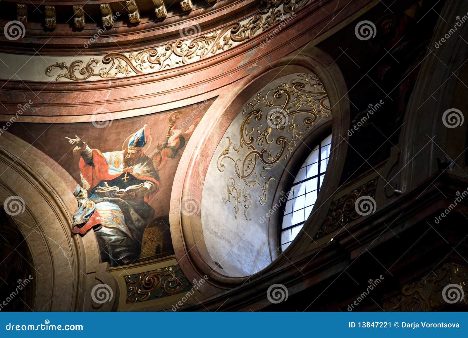 Light in church stock image. Image of fresco, architecture - 13847221