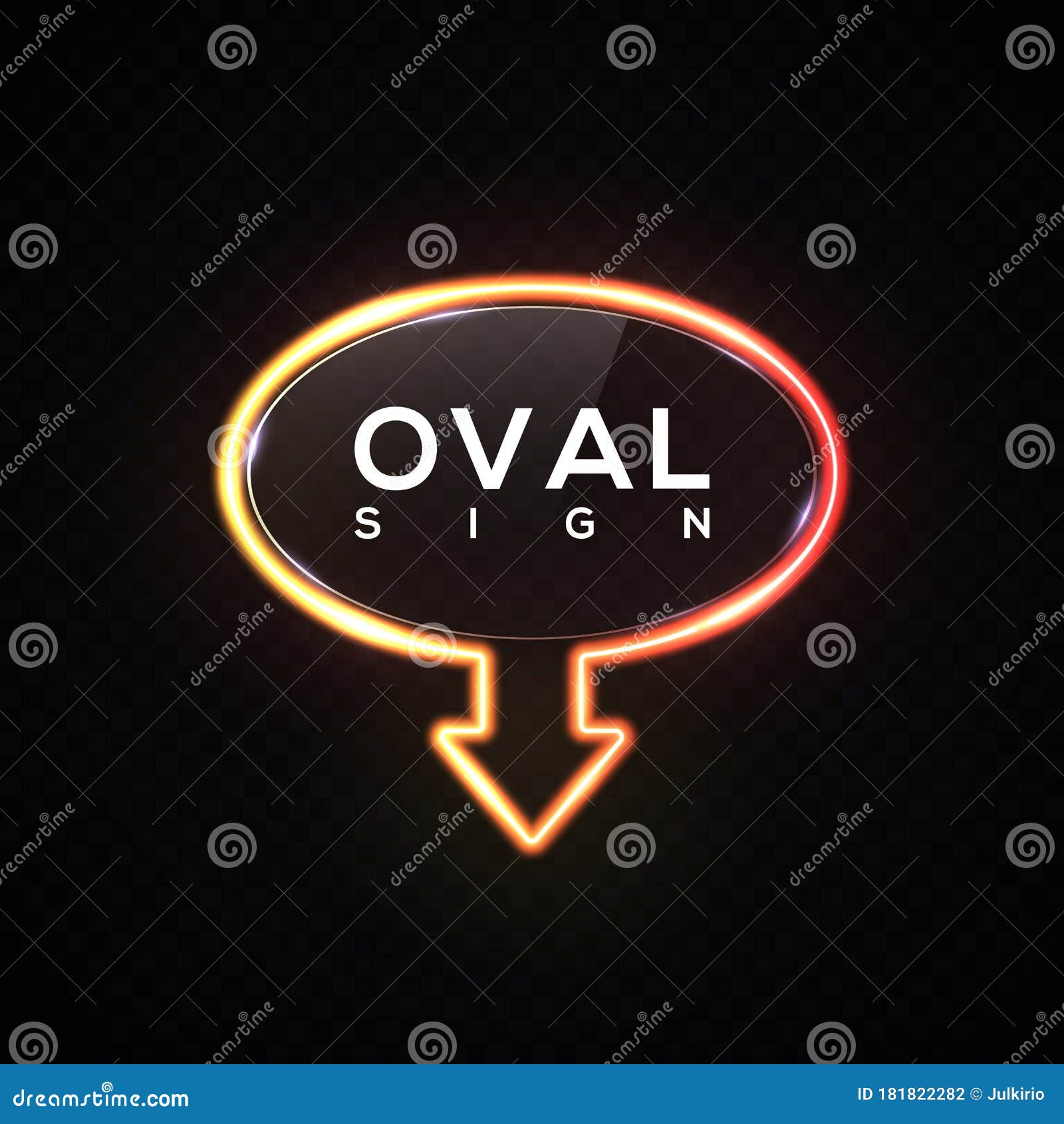 Oval Arrow Set. Streamlined Motion Symbol. Smooth Speed Vector. Flow ...