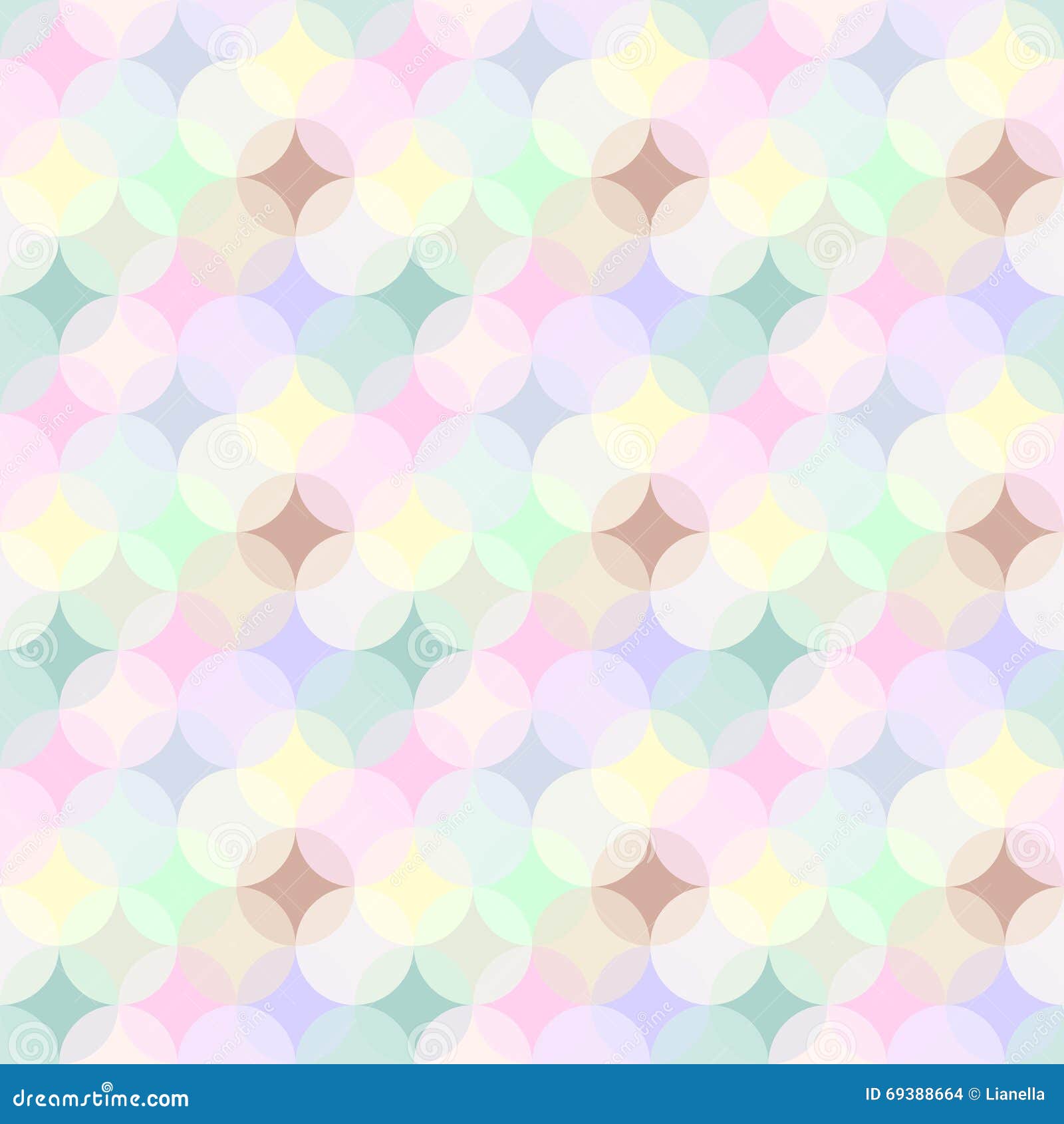 Light Circle Seamless Pattern Stock Vector - Illustration of decor ...