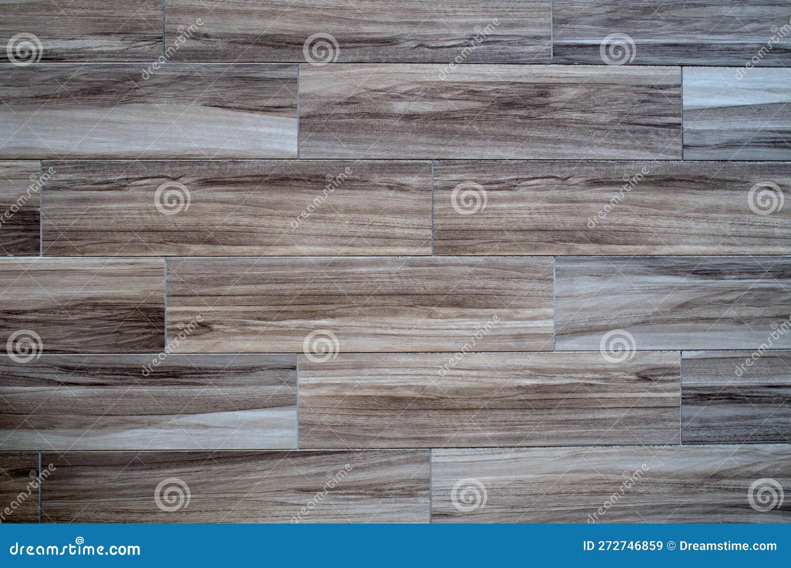 Light Cladding Tiles Imitating Wood on Wall Close Stock Image - Image ...