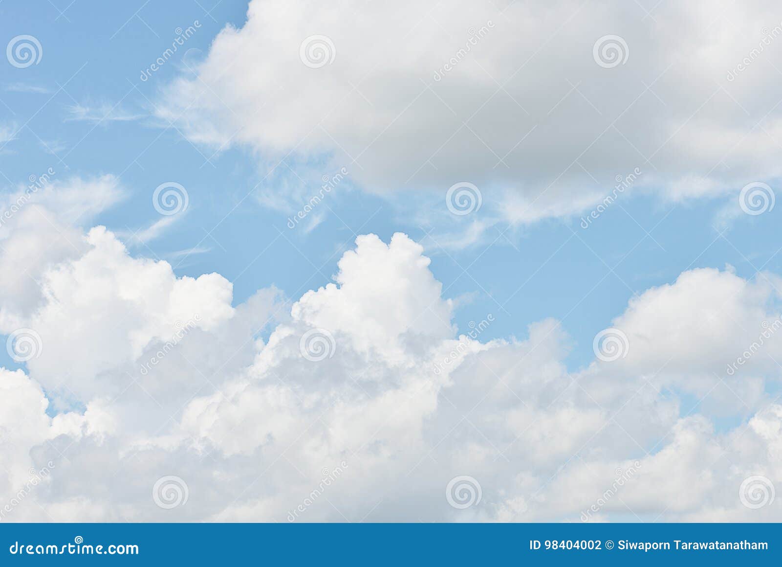 Light Clouds in the Blue Sky Stock Photo - Image of climate, sunny ...