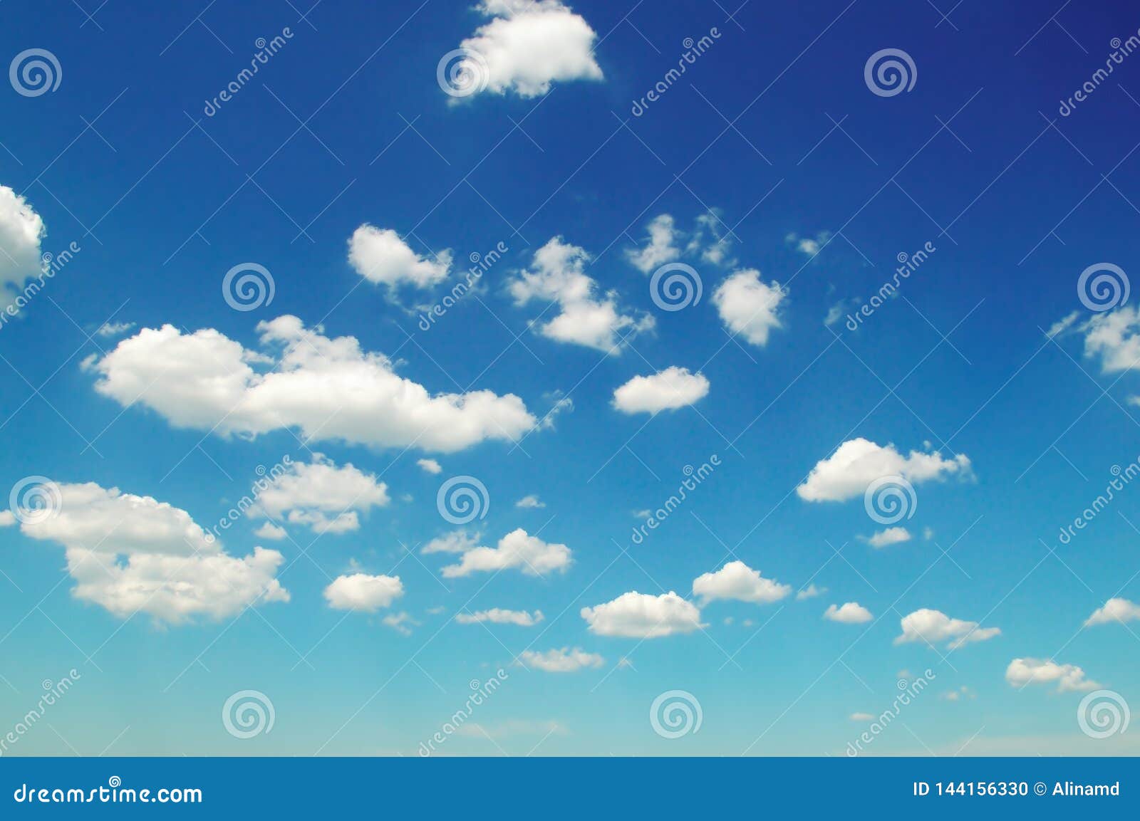 Light Clouds in the Blue Sky Stock Photo - Image of color, azure: 144156330