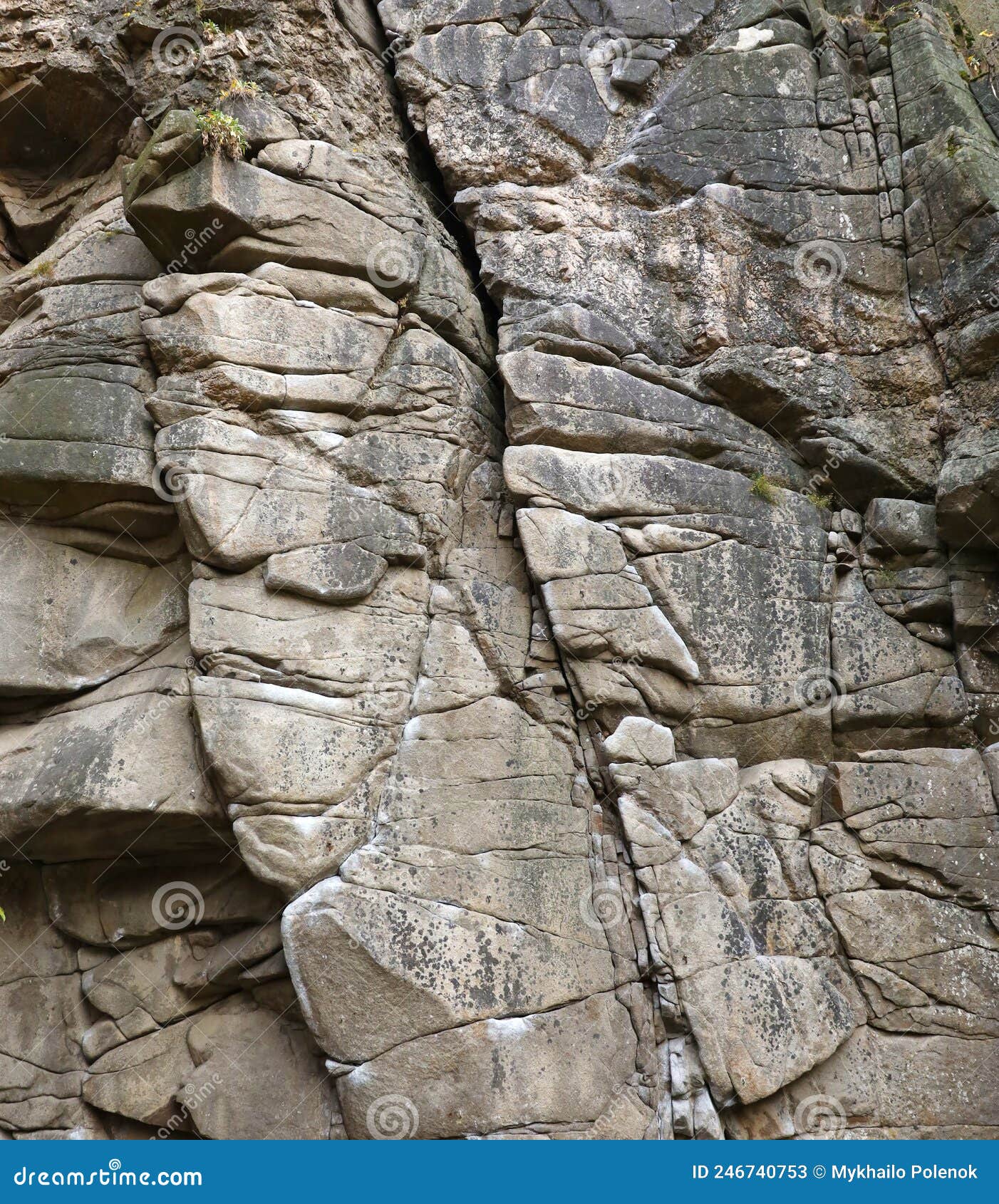 Light Coarse Natural Rock Stone Background. Mining Cliff Rough Front ...