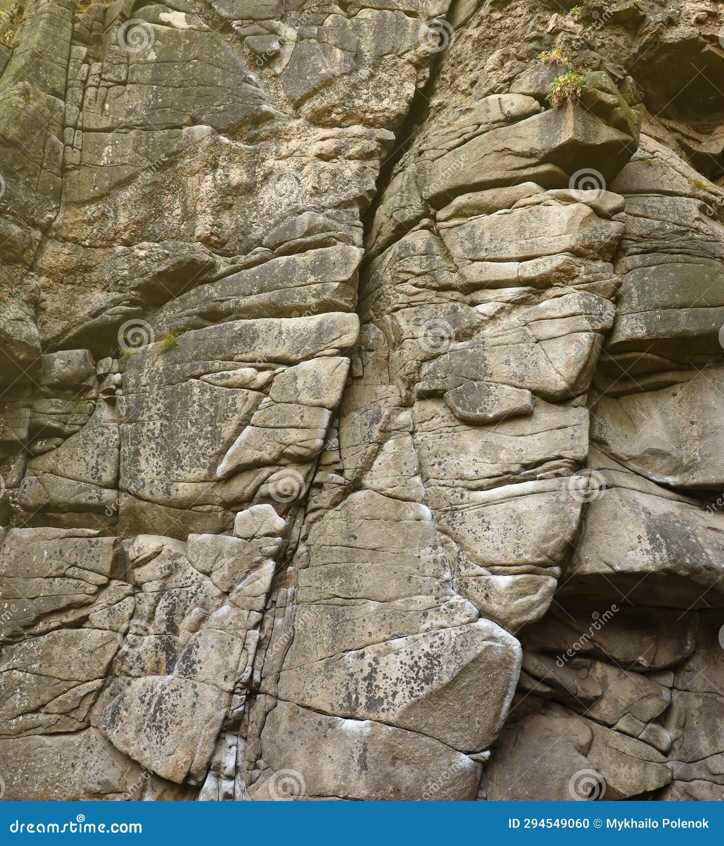 Light Coarse Natural Rock Stone Background. Mining Cliff Rough Front ...