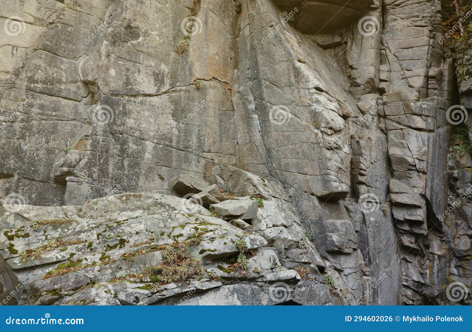 Light Coarse Natural Rock Stone Background. Mining Cliff Rough Front ...