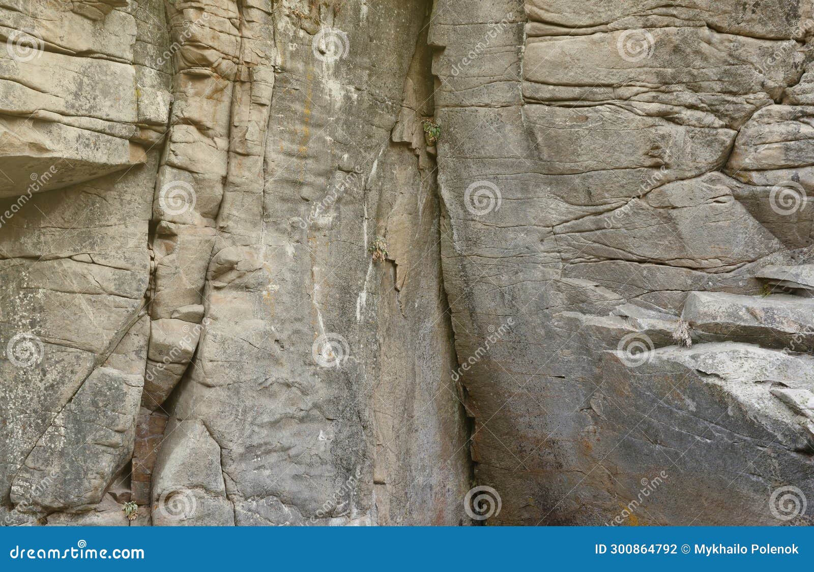 Light Coarse Natural Rock Stone Background. Mining Cliff Rough Front ...