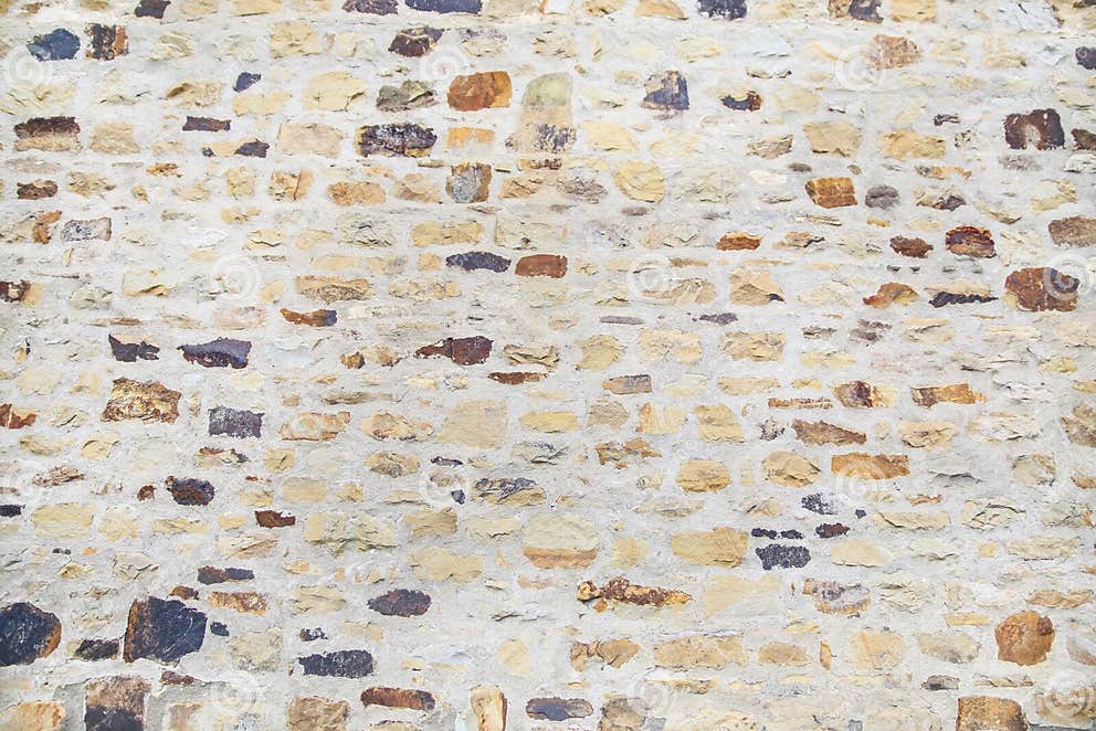 Light Color Brick Stone Wall Texture Background Stock Image - Image of ...