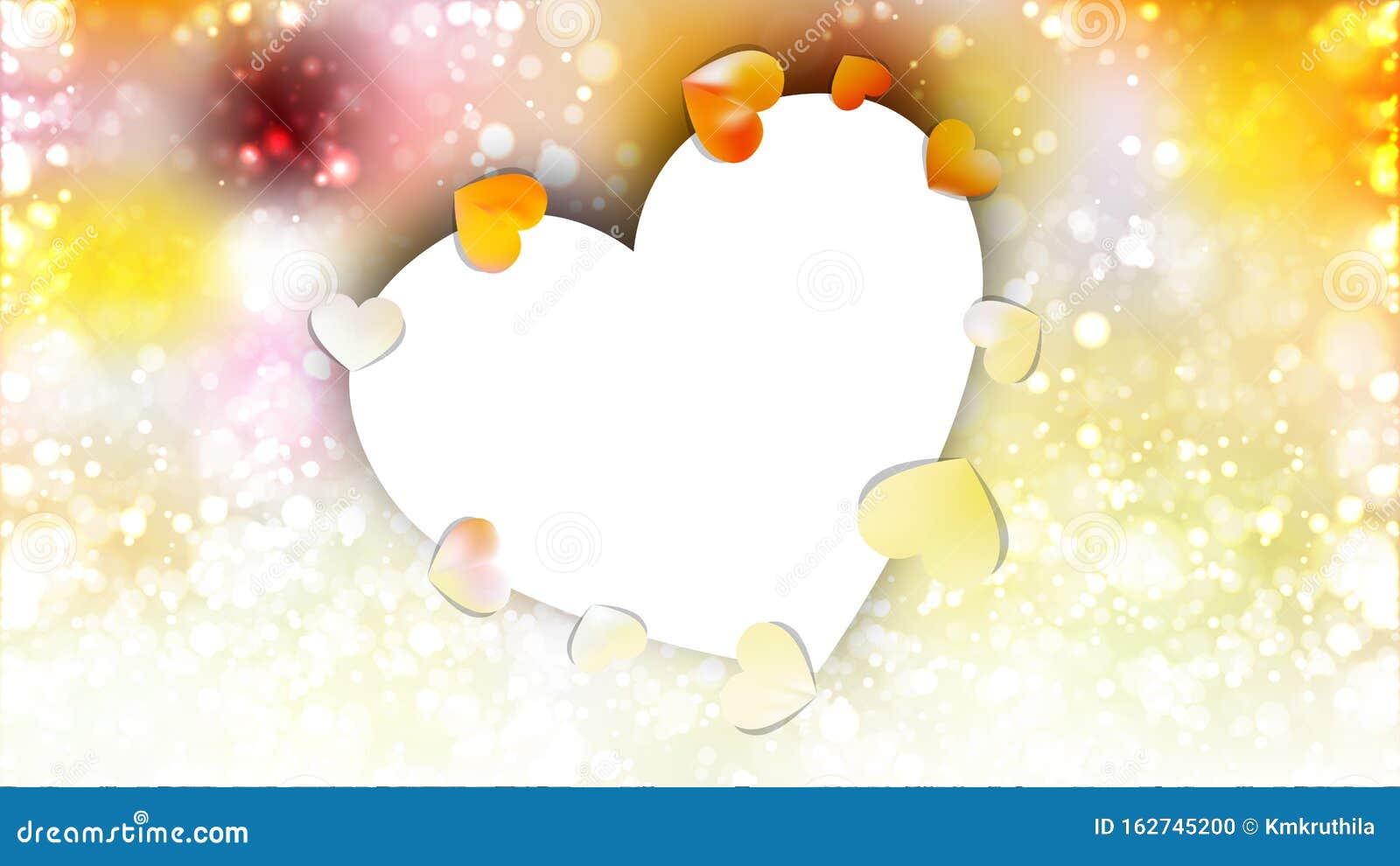 Light Color Heart Wallpaper Background Stock Vector - Illustration of ...