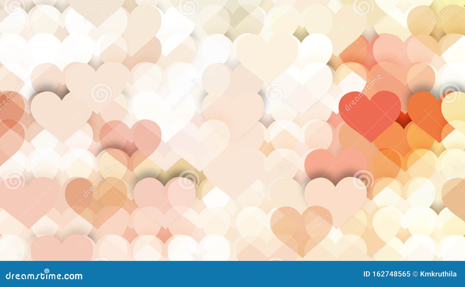 Light Color Heart Wallpaper Background Stock Vector - Illustration of ...