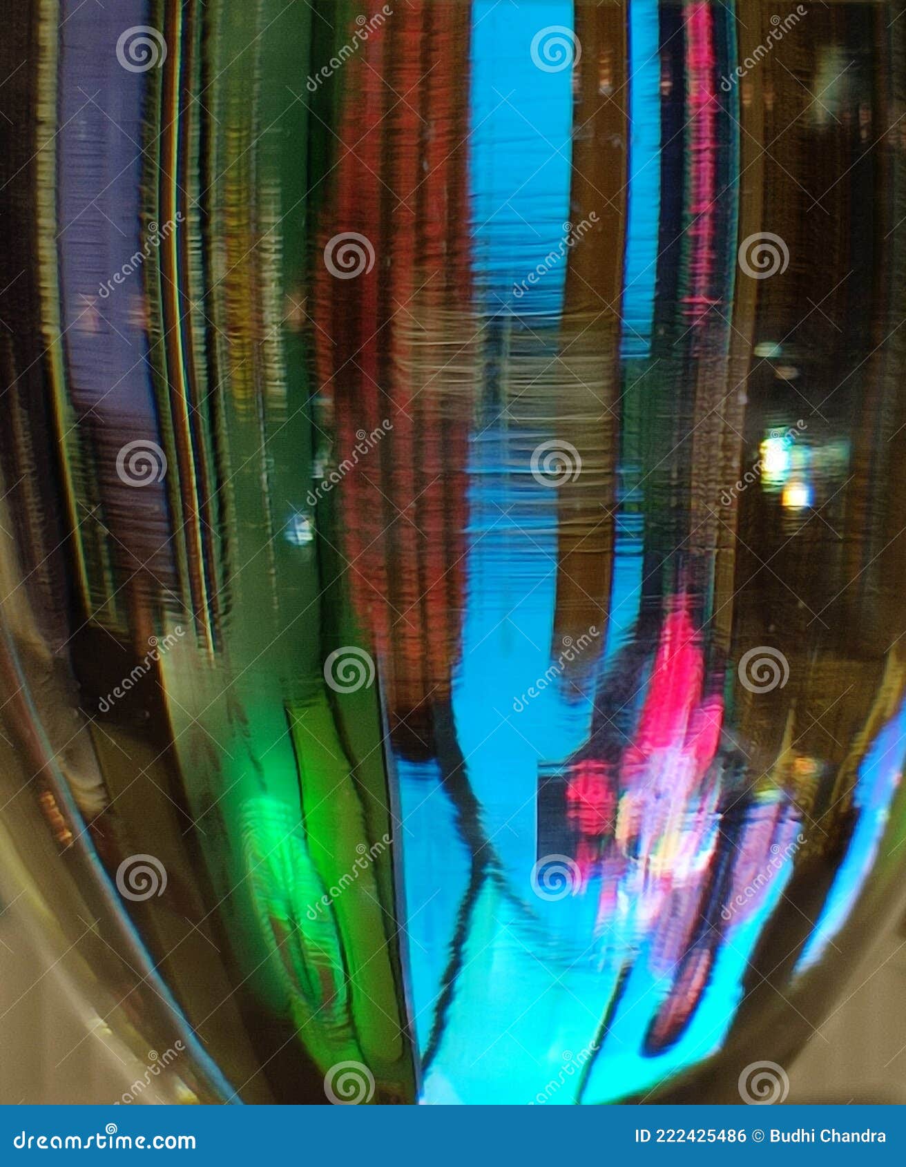 Light Color Reflection on Wine Glass Stock Photo - Image of glass ...