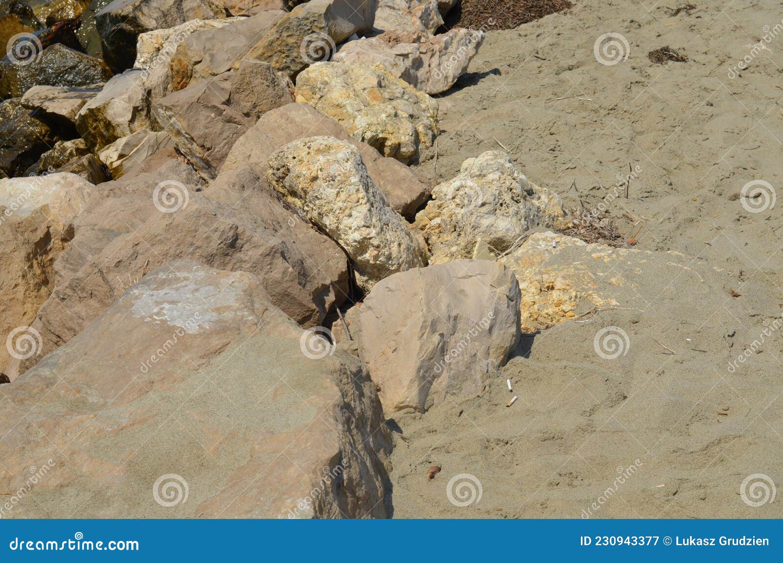 Light color rocks, stones stock image. Image of vacation - 230943377