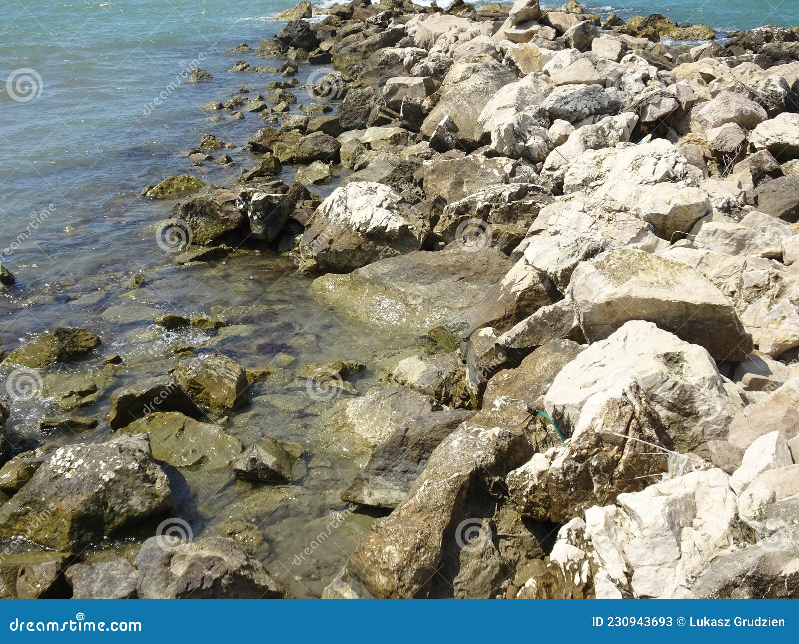 Light color rocks, stones stock image. Image of seascape - 230943693