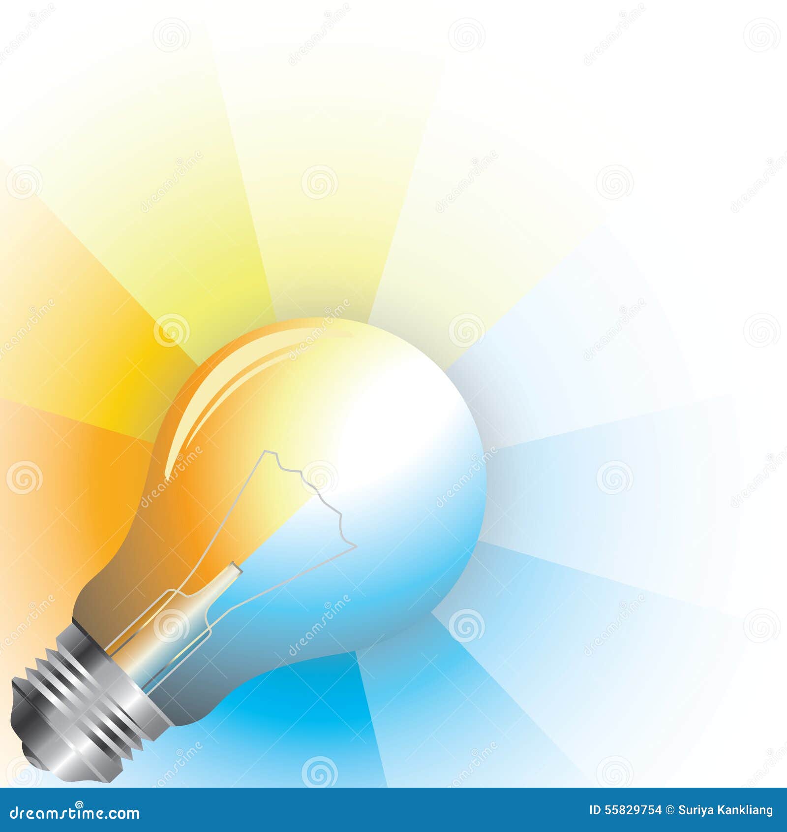 Light Color Temperature Scale Stock Vector - Illustration of info ...