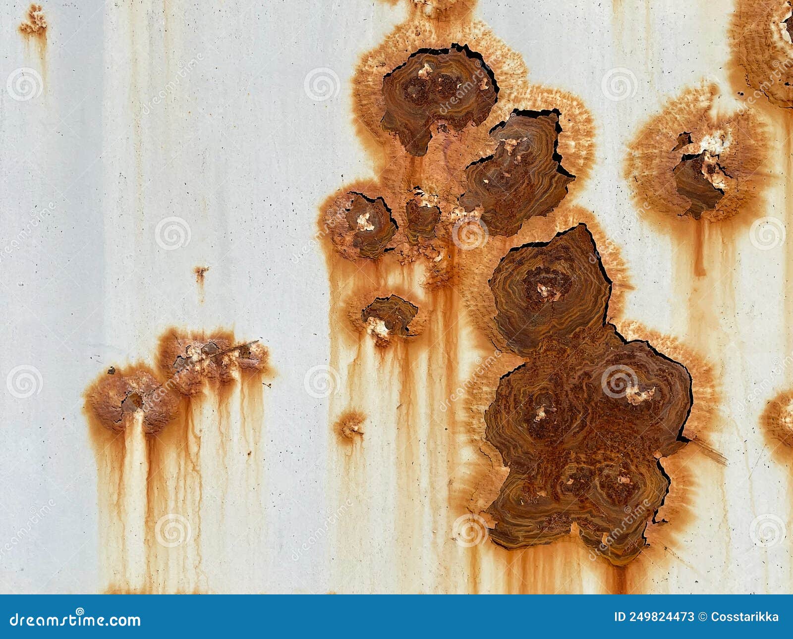 Wall with Rust, Texture, Design, Material Stock Image - Image of light ...