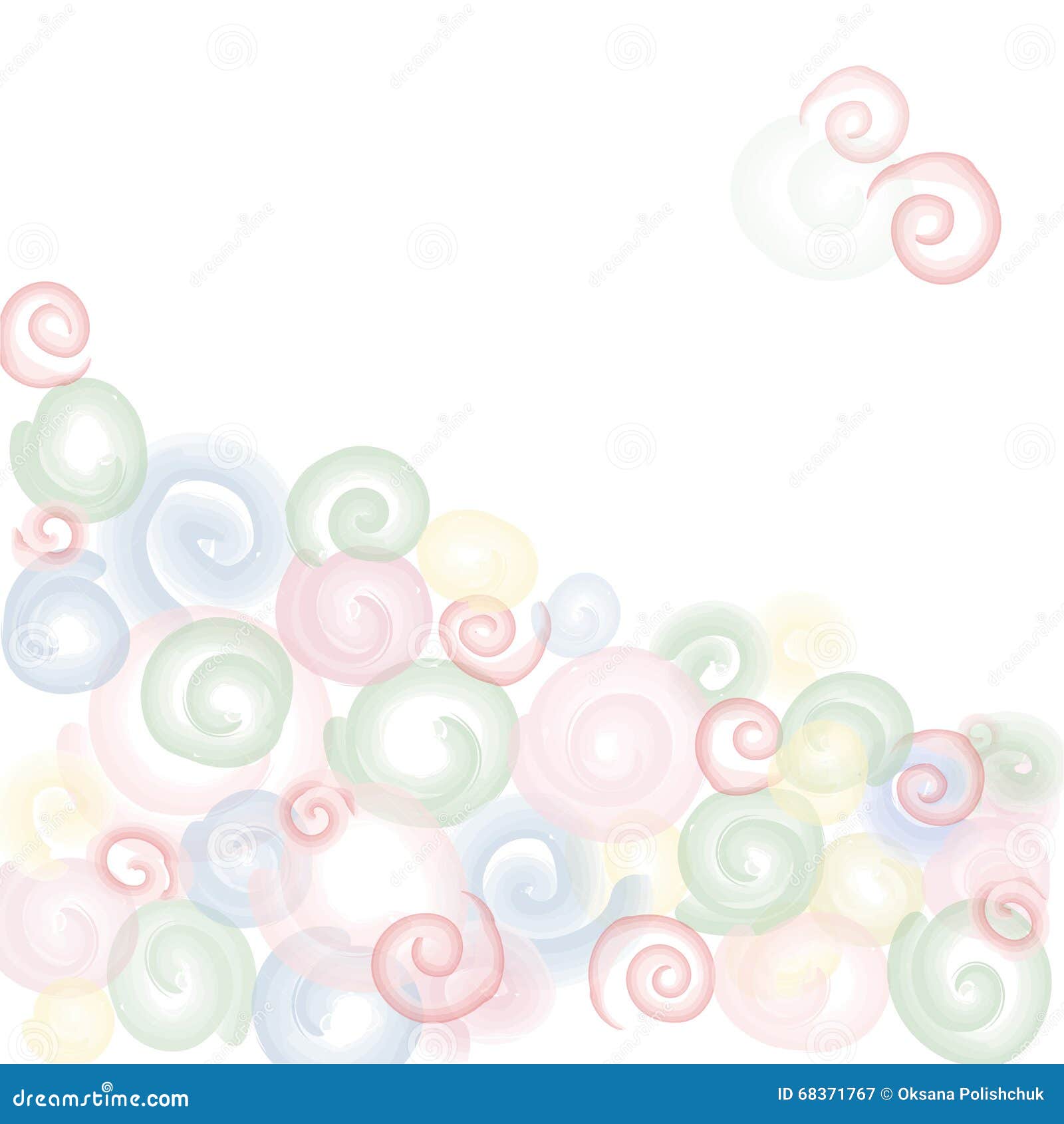 Light Colored Abstract Circles Background. Stock Vector - Illustration ...