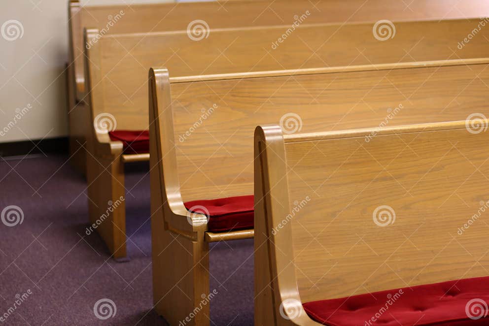 Light colored Church pews stock image. Image of assembly - 2962407