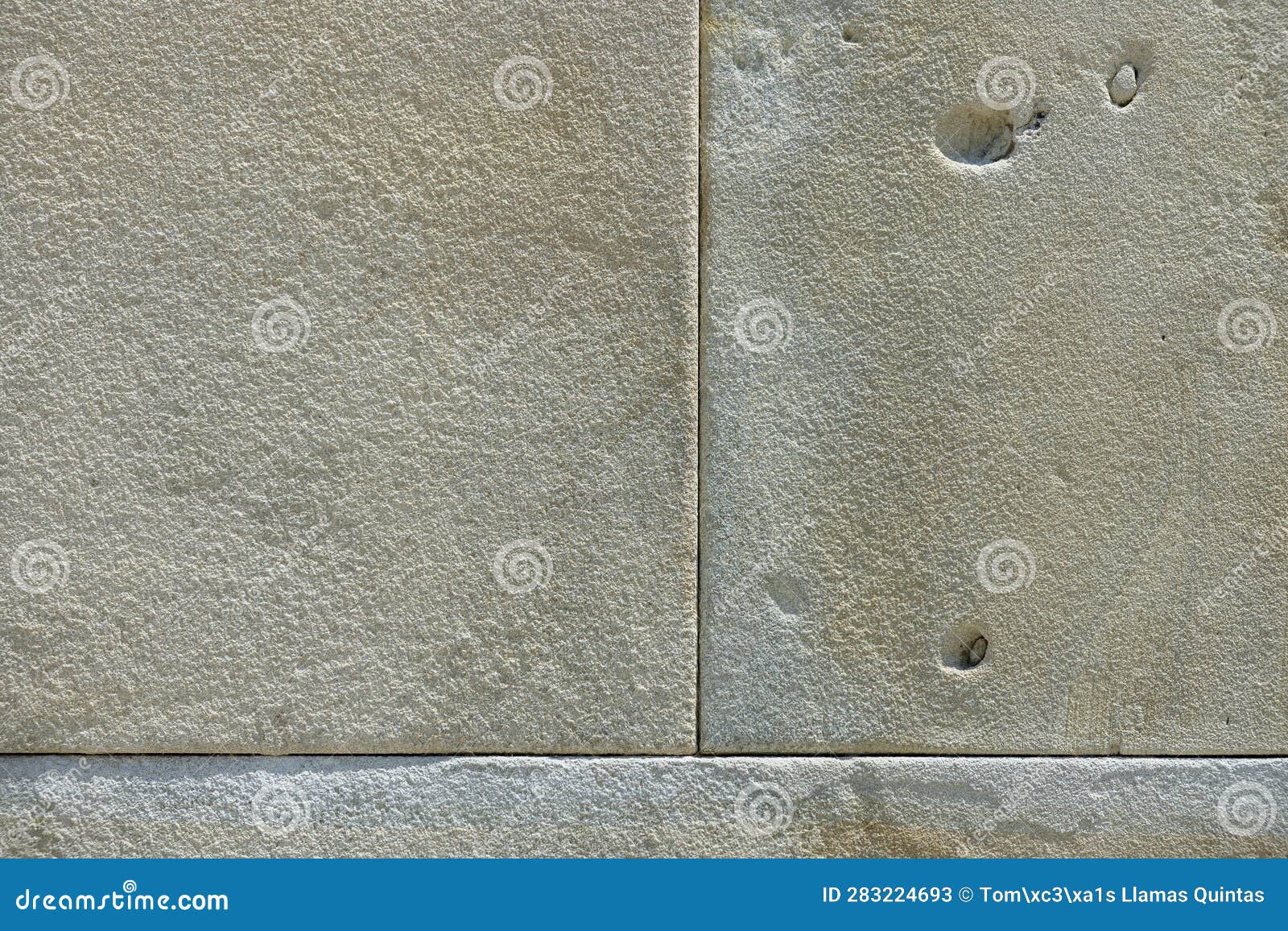 A Light Colored Stone Wall with Considerable Age Stock Image - Image of ...