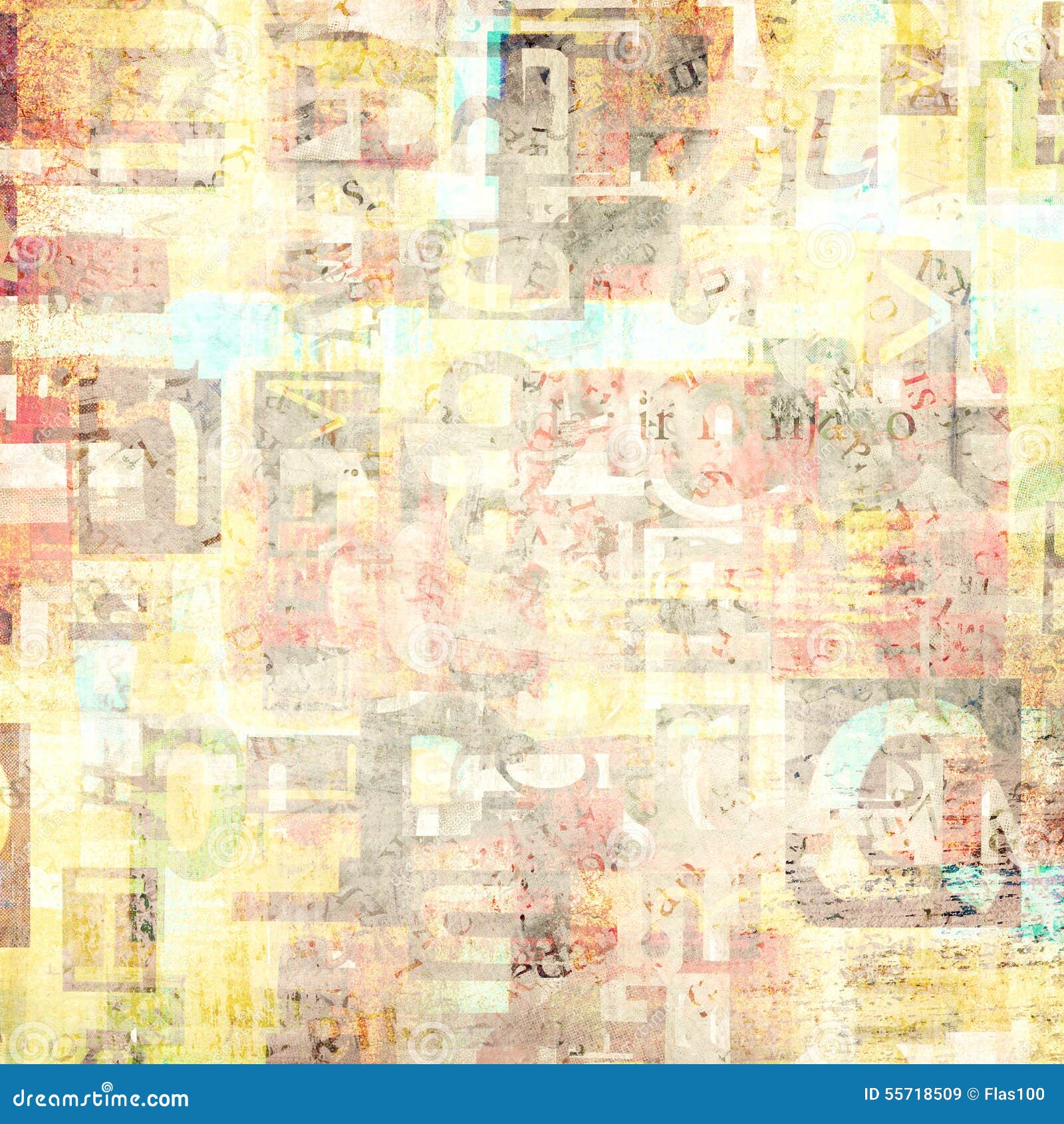 Light Colorful Newspaper, Magazine Collage Letters Stock Illustration ...