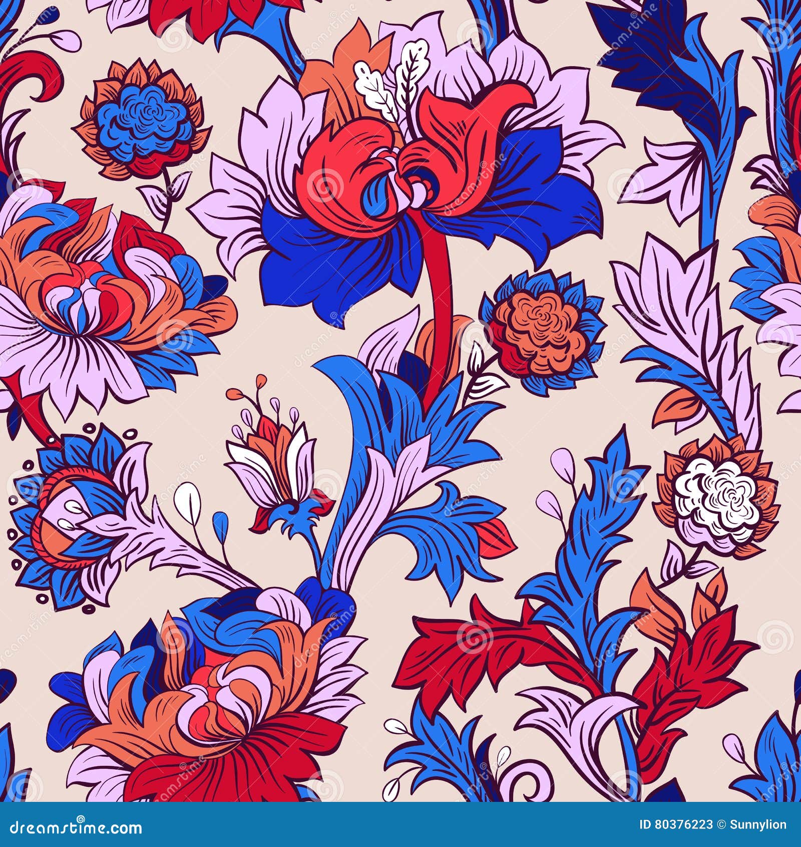 Light Colorful Seamless Pattern Stock Vector - Illustration of ornament ...