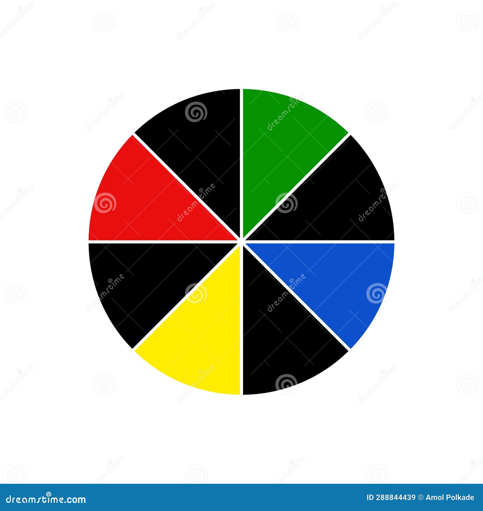 Light Colors Wheel Vector Icon Stock Vector - Illustration of flat ...
