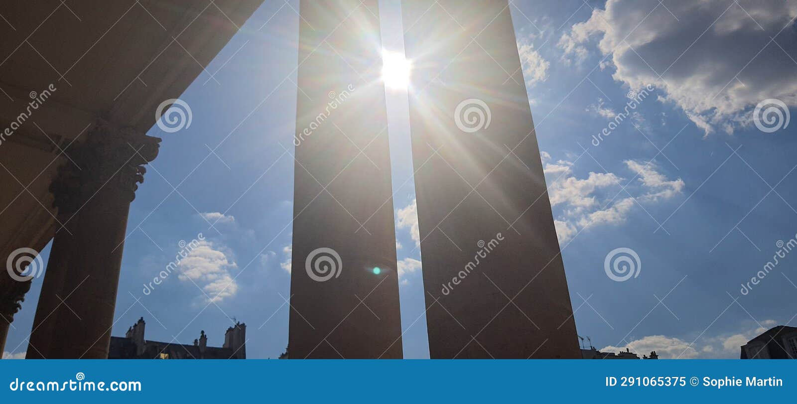 Light through column stock image. Image of symmetry - 291065375