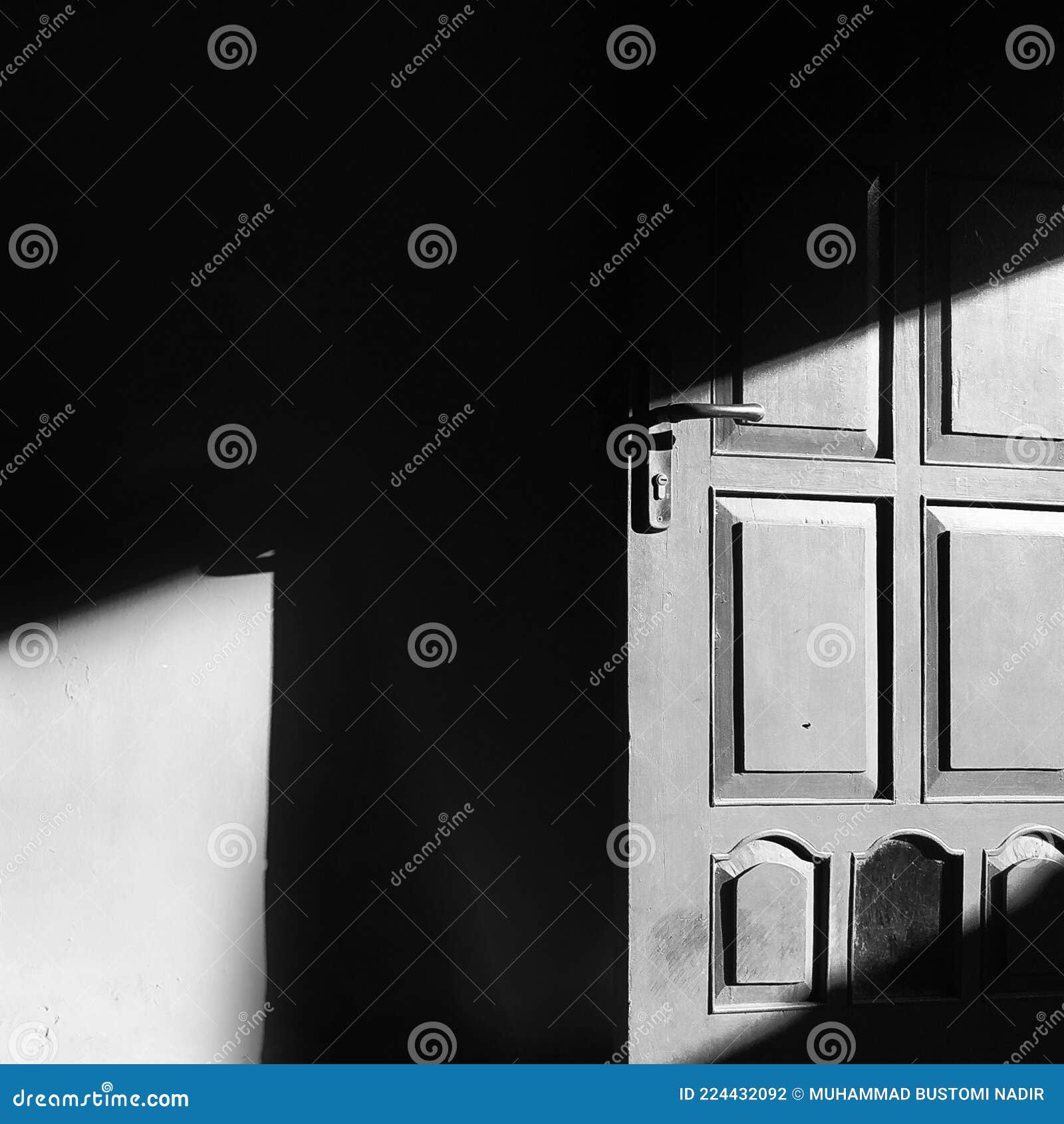 Light comes in stock photo. Image of light, white, black - 224432092