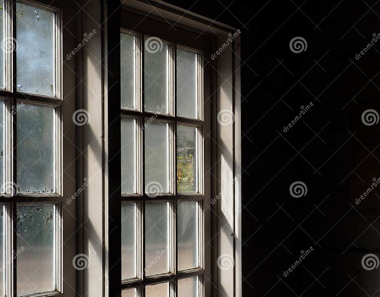 Many Paned Windows with Light Stock Image - Image of nature, sunshine ...
