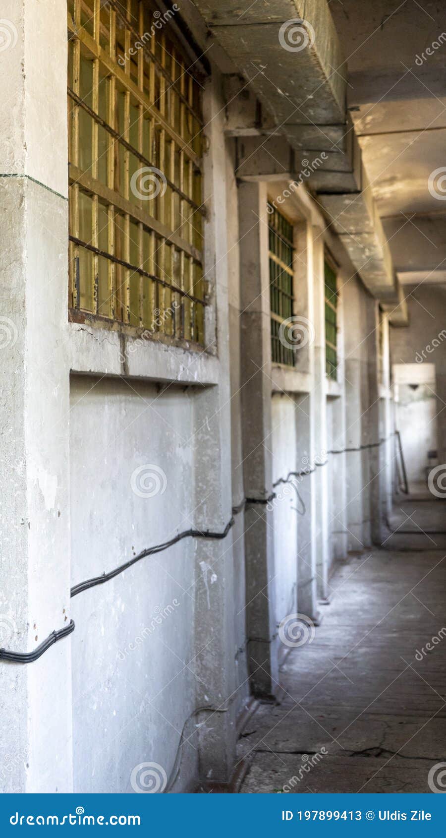 Light Coming in through Prison Cell Bars Window. Empty Jail Cells ...