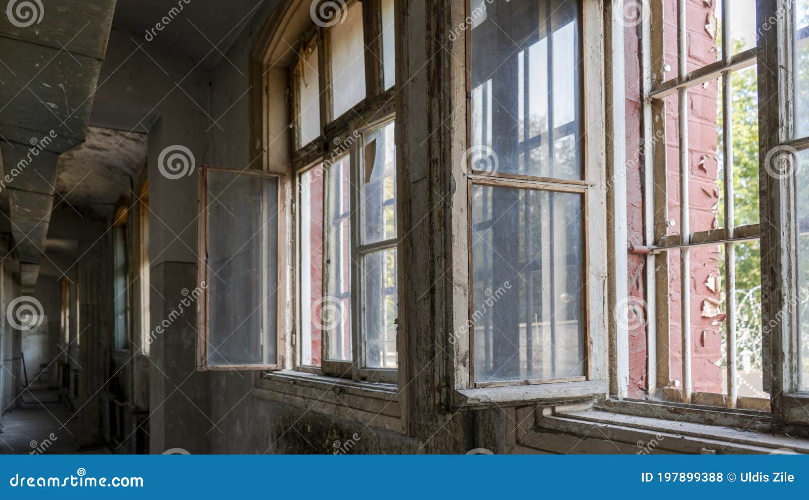 Light Coming in through Prison Cell Bars Window. Empty Jail Cells ...