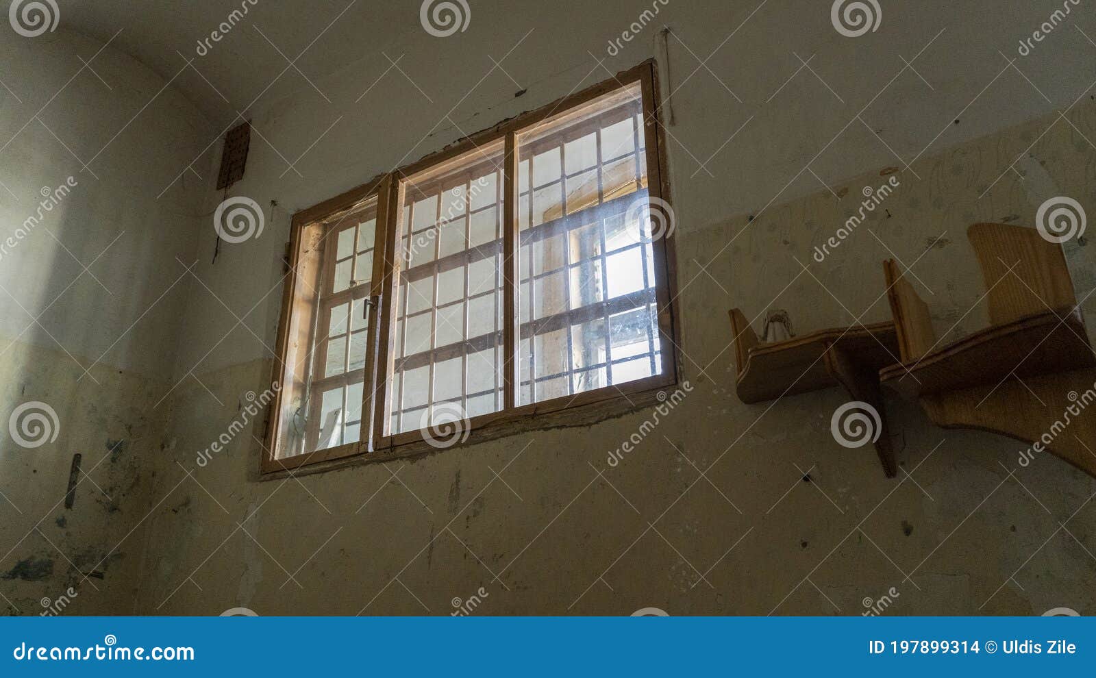 Light Coming in through Prison Cell Bars Window. Jail Cells. Prison ...