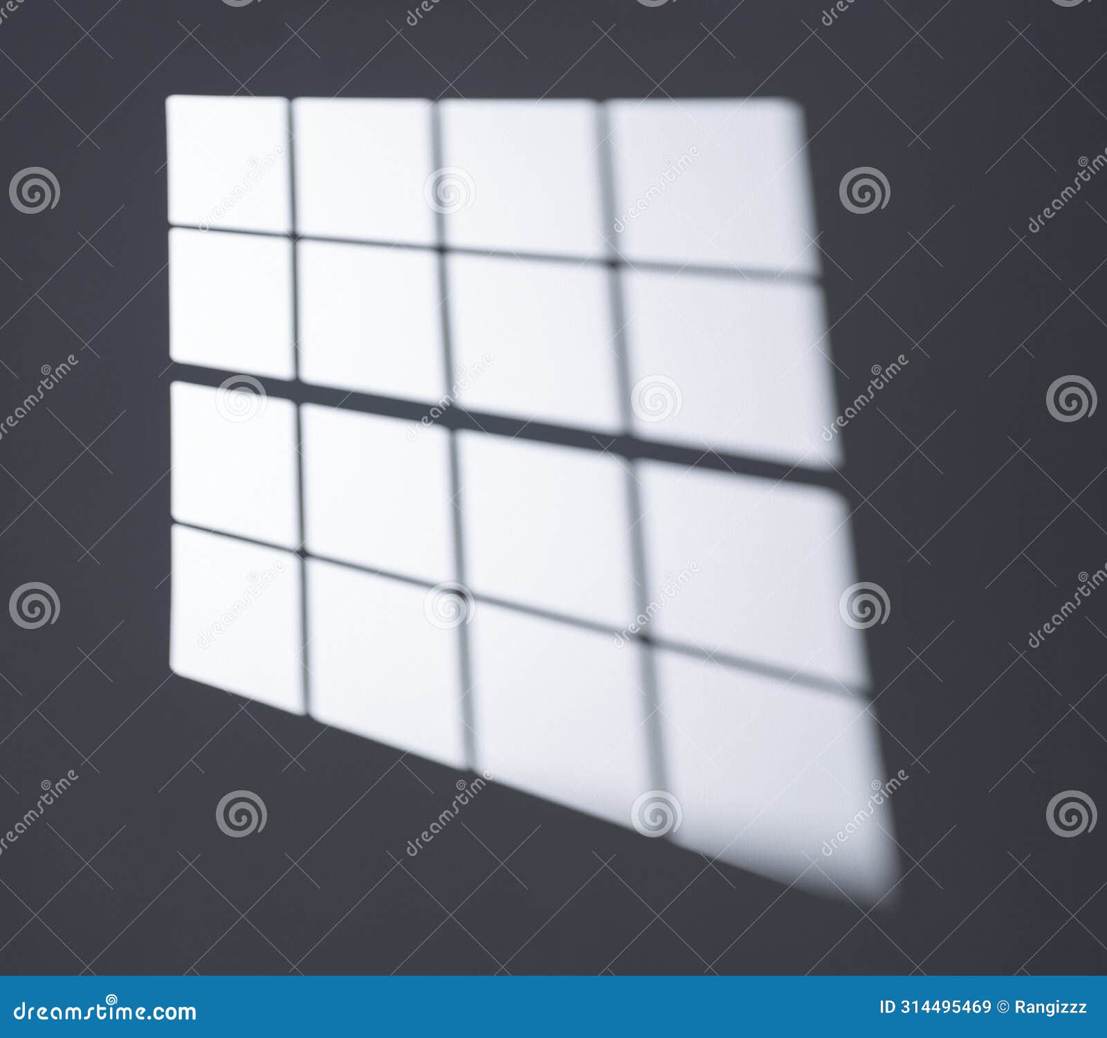 Light Coming through the Window on the Wall Stock Image - Image of ...