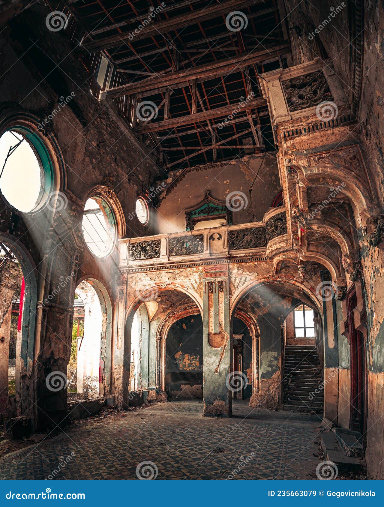 Light Coming through Windows in the Haunted Spicer Castle in Serbia ...
