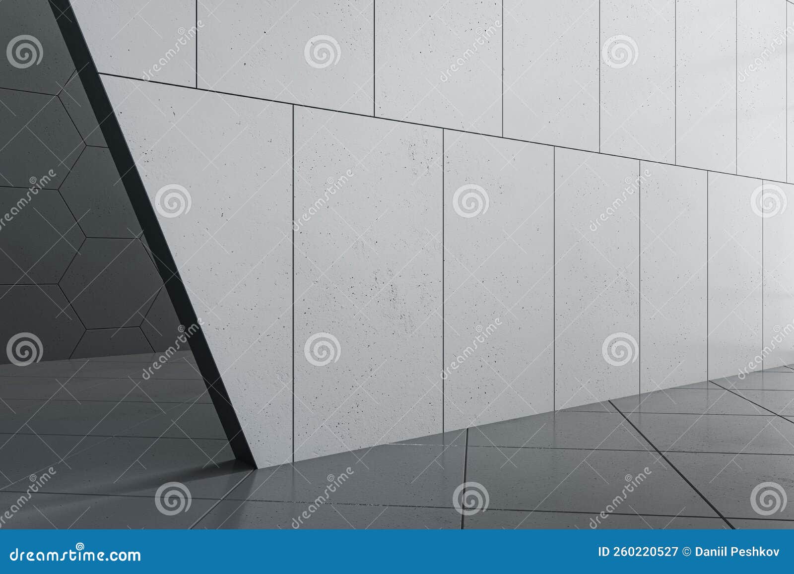 Light Concrete Tile Wall in Simple Interior. Design and Minimalism ...