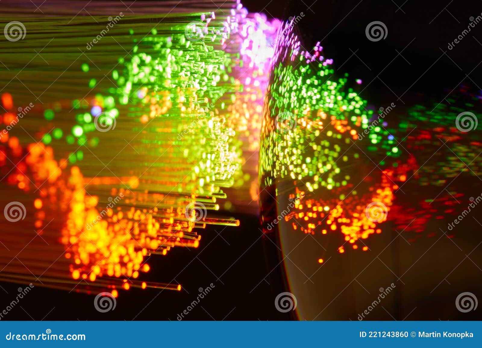 Light conductors stock photo. Image of dataflow, ball - 221243860