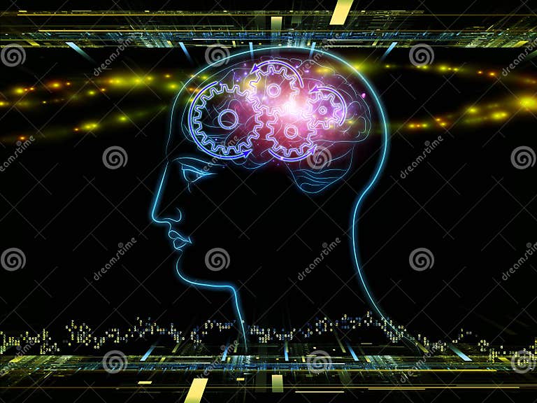 Light of consciousness stock photo. Image of mental, male - 25528540