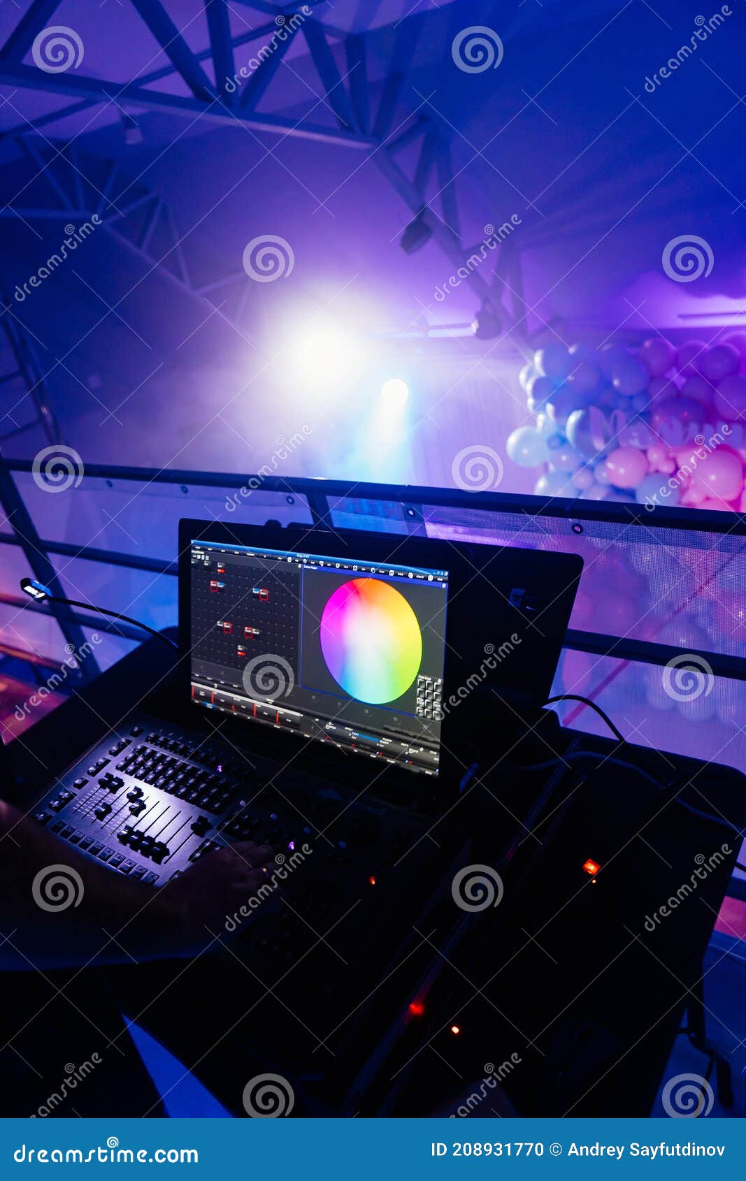 Light Controllers and Light Controls at Parties Stock Photo - Image of ...
