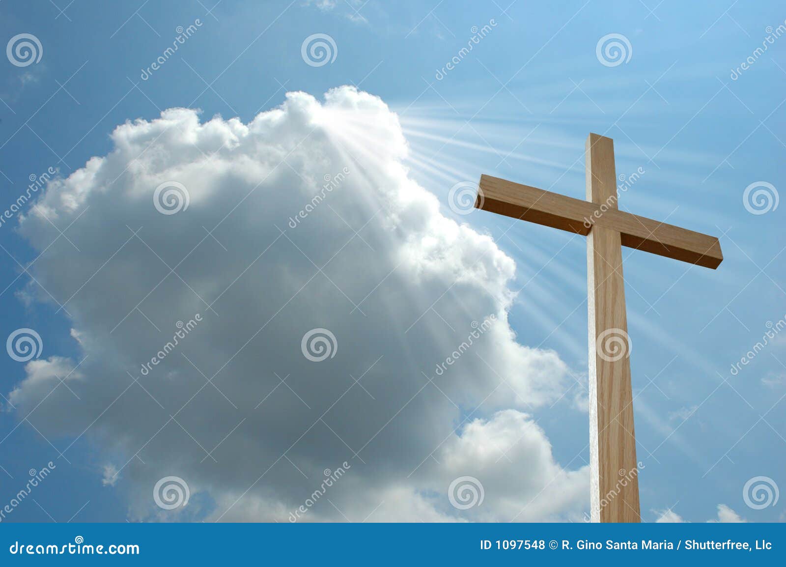 Light and Cross stock illustration. Illustration of light - 1097548