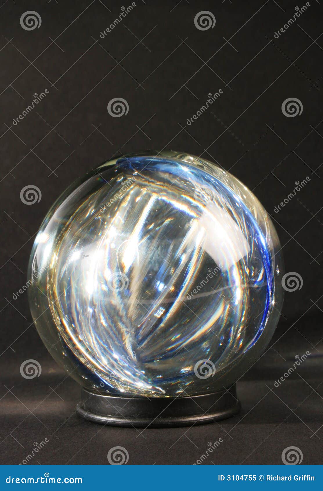 Light within a Crystal Ball Ag Stock Image - Image of light, mystery ...