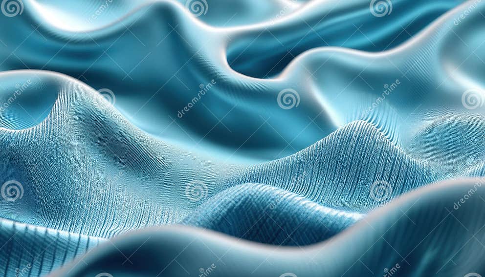 Soft Blue Fabric Draping Elegantly on a Surface in Natural Light Stock ...