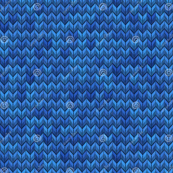 Light and Dark Blue Knit Seamless Pattern. EPS 10 Vector Stock Vector ...