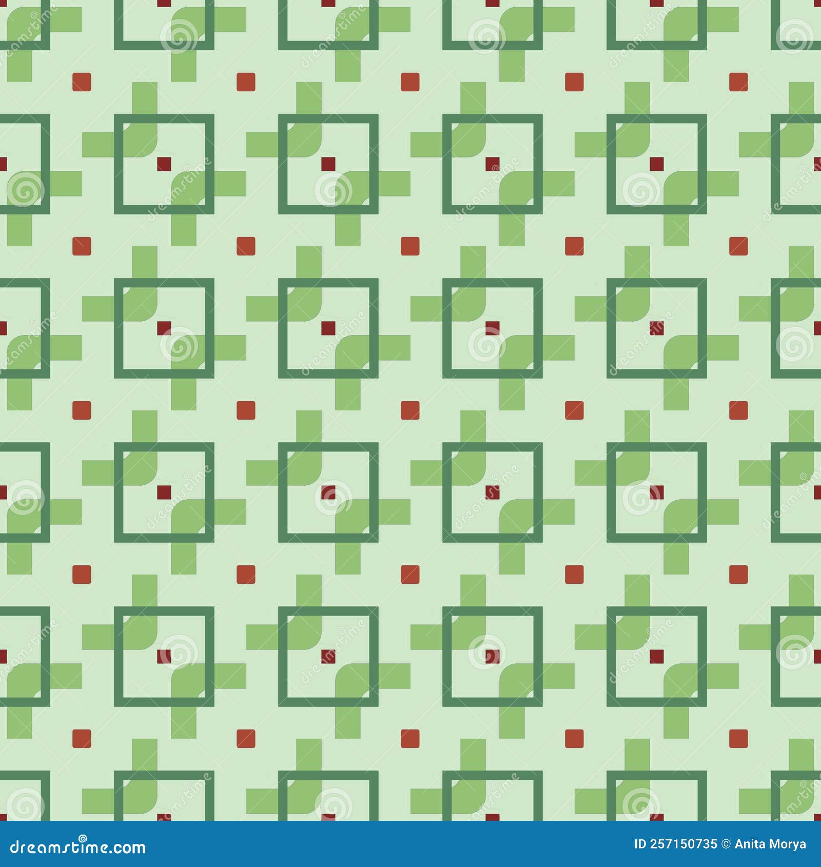 Light and Dark Color Rectangle Rangoli Design Stock Illustration ...