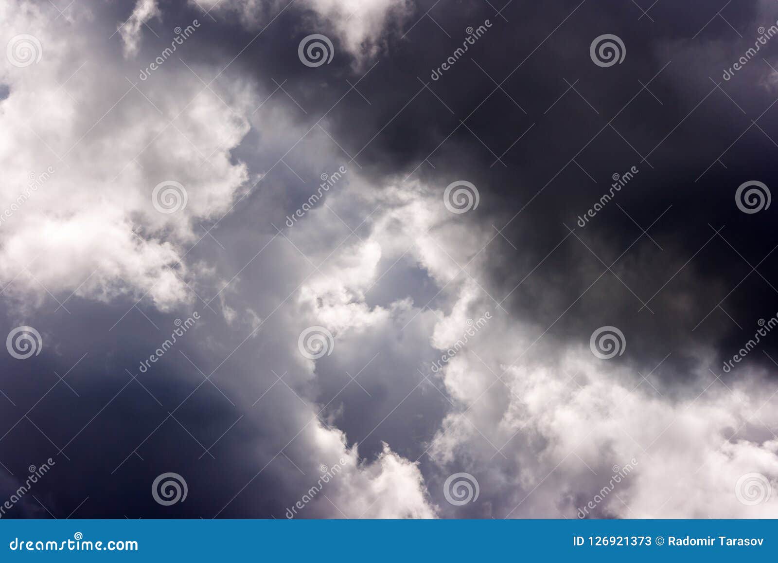 Light in the Dark and Dramatic Storm Slouds Stock Image - Image of ...